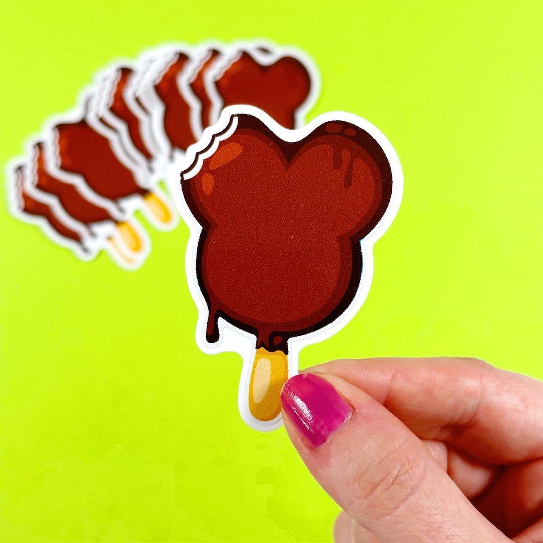 Mickey Ice Cream Bar Sticker Easy Peel Premium Vinyl Die Cut Sticker ...