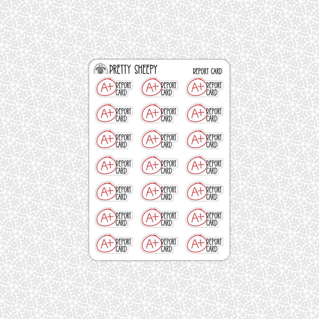 Report Card Planner Stickers: Back to School Teacher Stickers - Etsy