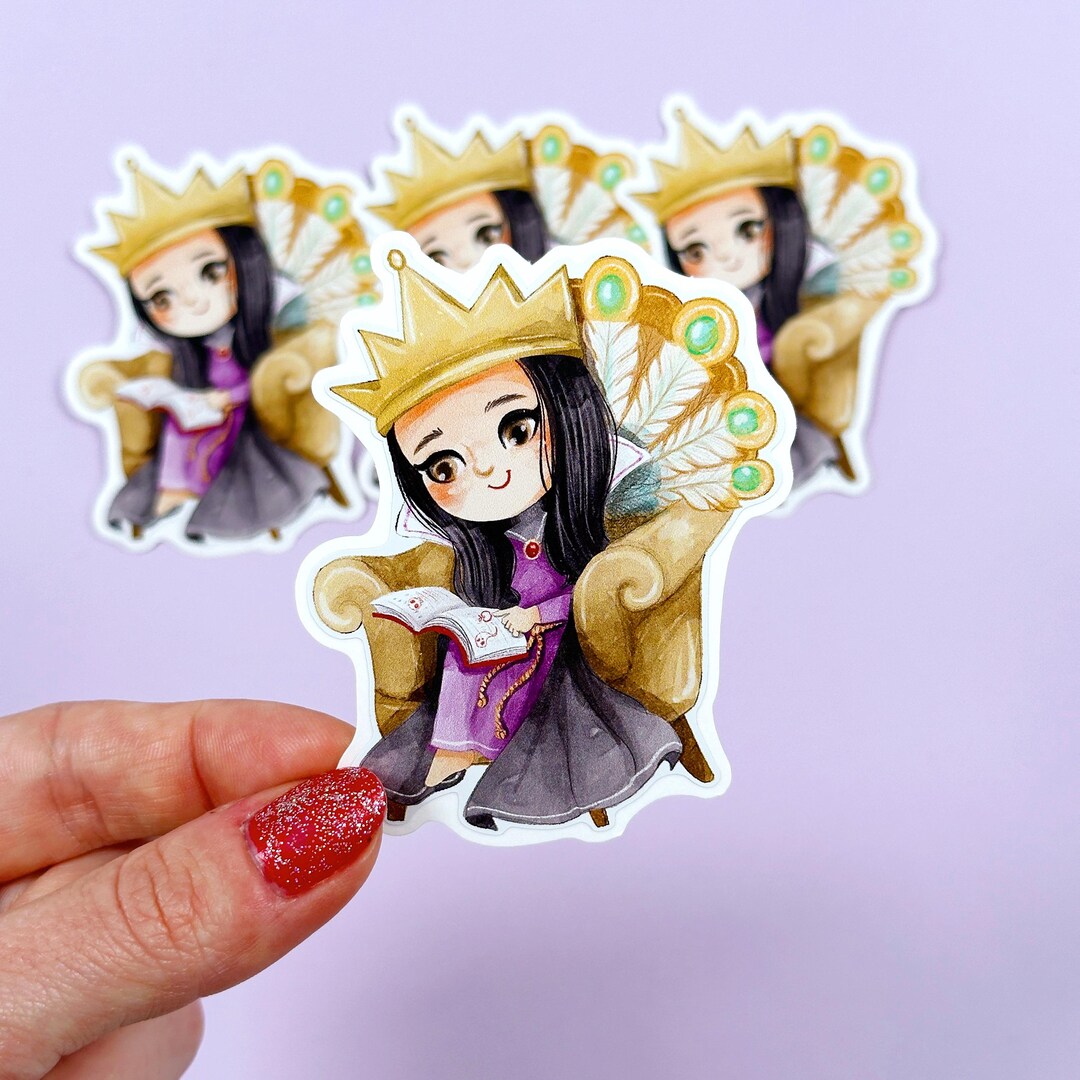 Bookworm Evil Queen Sticker Easy Peel Premium Vinyl Die Cut Sticker ...