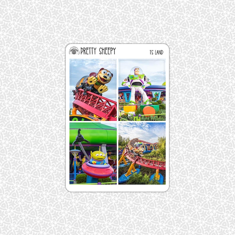 Sticker Sheet WDW Photo Stickers | Full Boxes Parks Trip Planner Magic ...