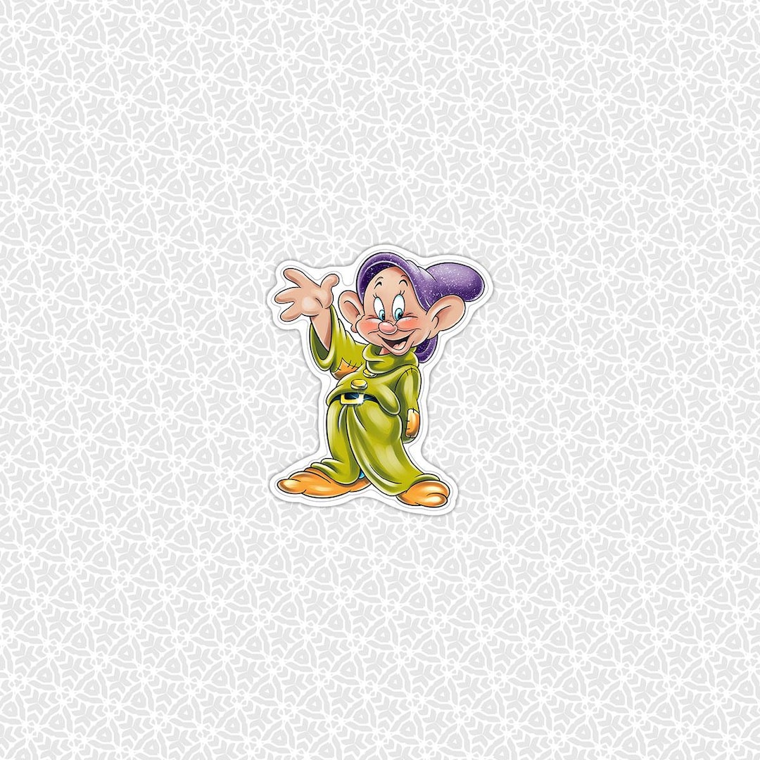Silly Dwarf Sticker Easy Peel Premium Vinyl Die Cut Sticker Disney ...