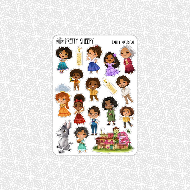 Family Madrigal Stickers | Encanto Disney Gift Idea Party Favors ...