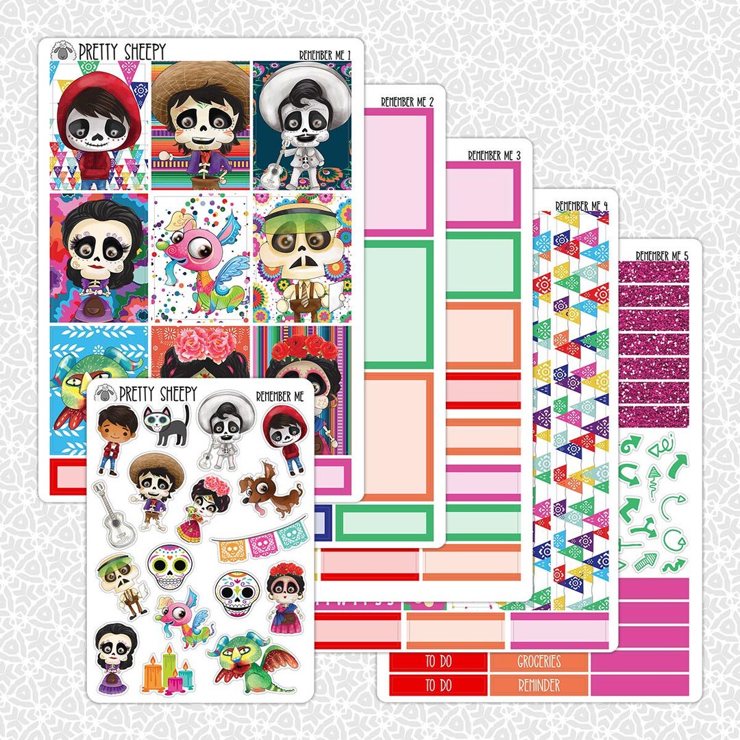 Remember Me Planner Stickers Coco Disney Planner Stickers Pretty Sheepy ...