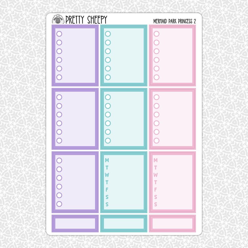 Planner Stickers Mermaid Park Princess | Ariel Little Mermaid Disney ...
