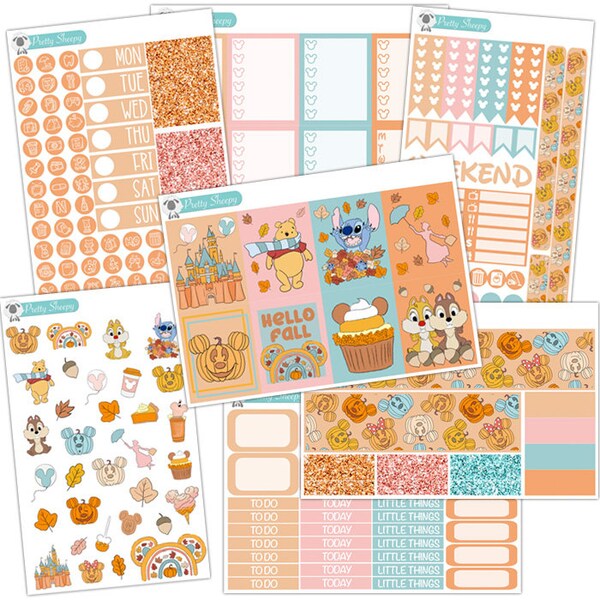 Fall Planner Stickers - Etsy
