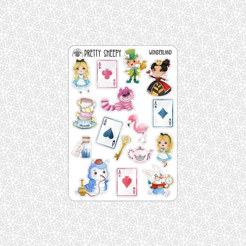 Planner Stickers Wonderland | Alice Weekly Planner Kit Functional ...