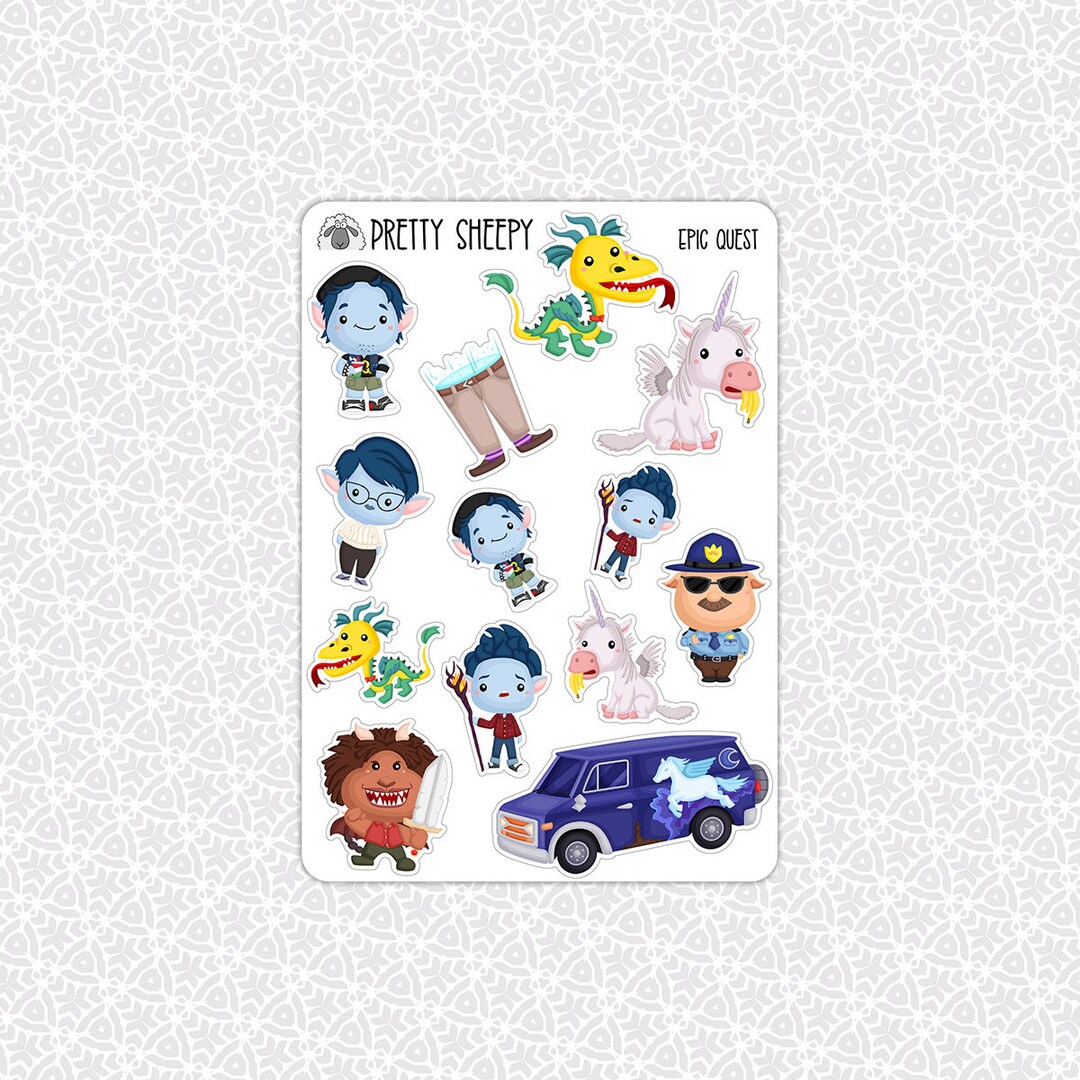 Epic Quest Stickers Disney Planner Stickers Planning Bullet Journal ...
