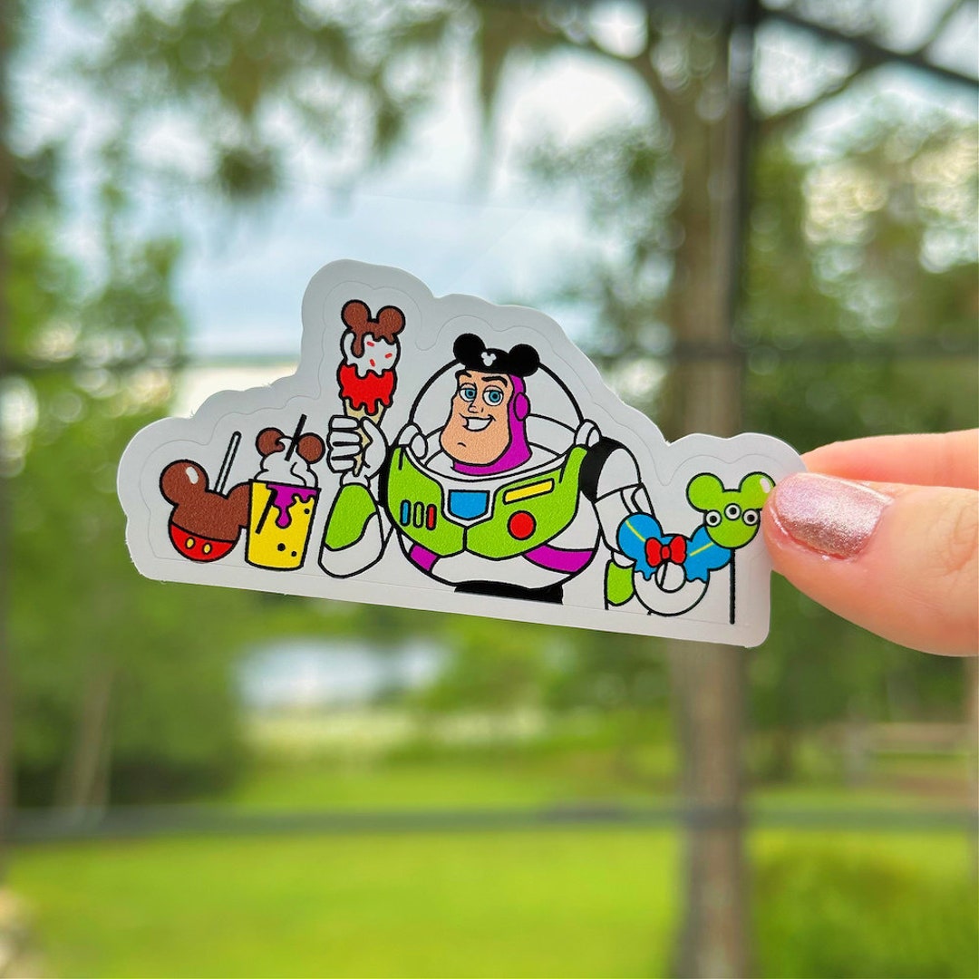 Buzz Snacks Sticker Die Cut Sticker | Disney Easy Peel Premium Vinyl ...