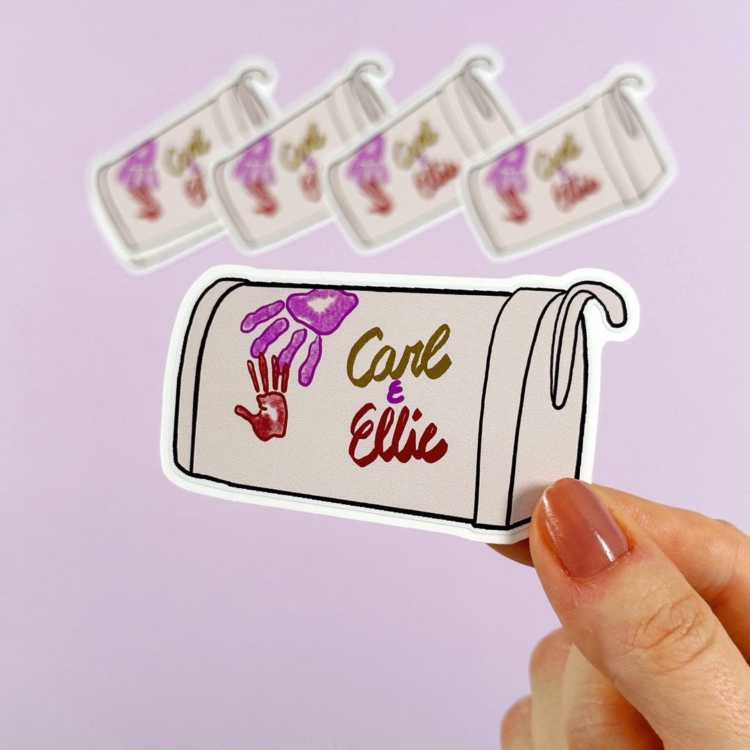 Carl & Ellie Mailbox Easy Peel Premium Vinyl Die Cut Sticker Water ...