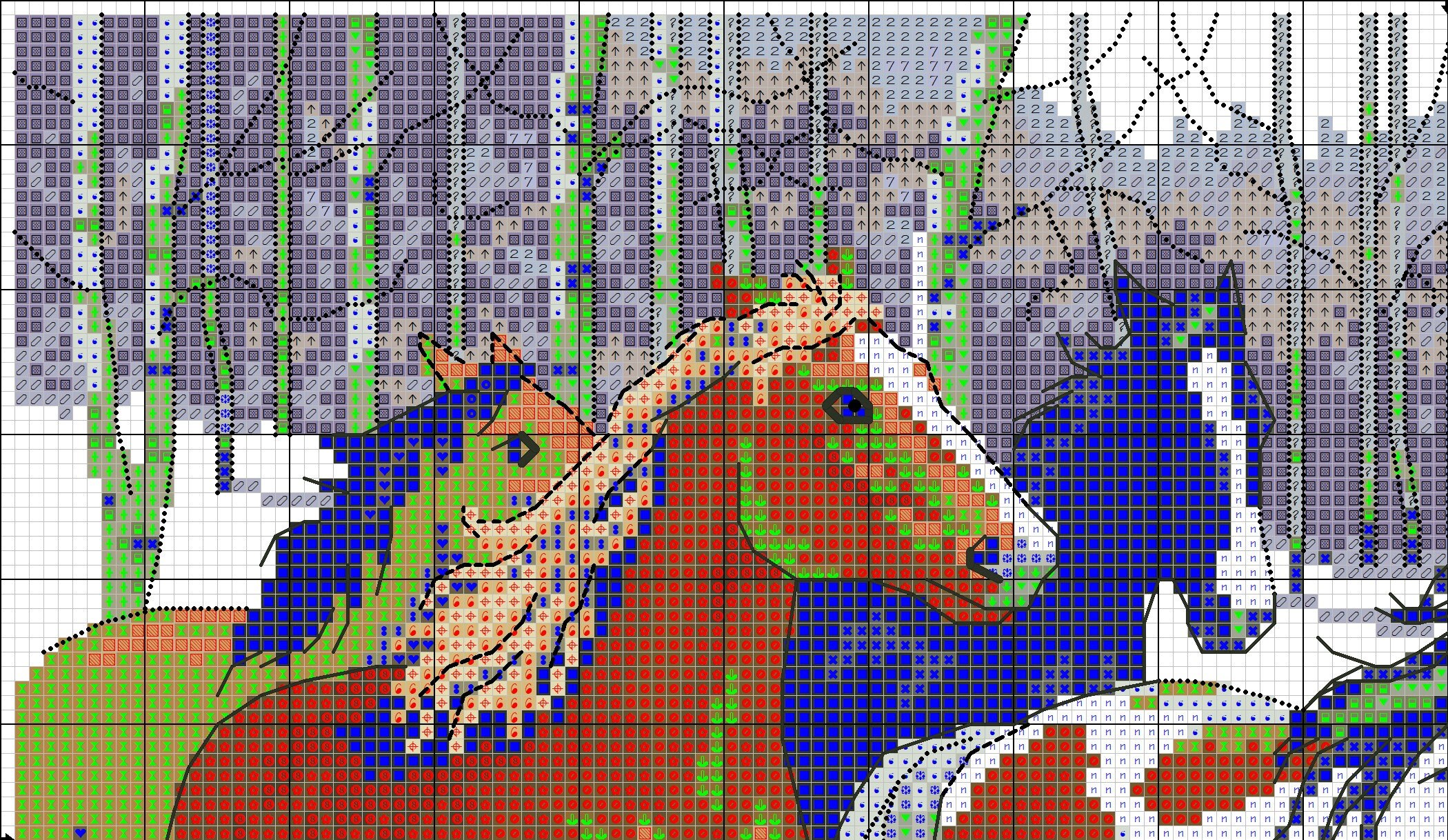 Winter Run Cross Stitch Pattern Instant PDF Download - Etsy