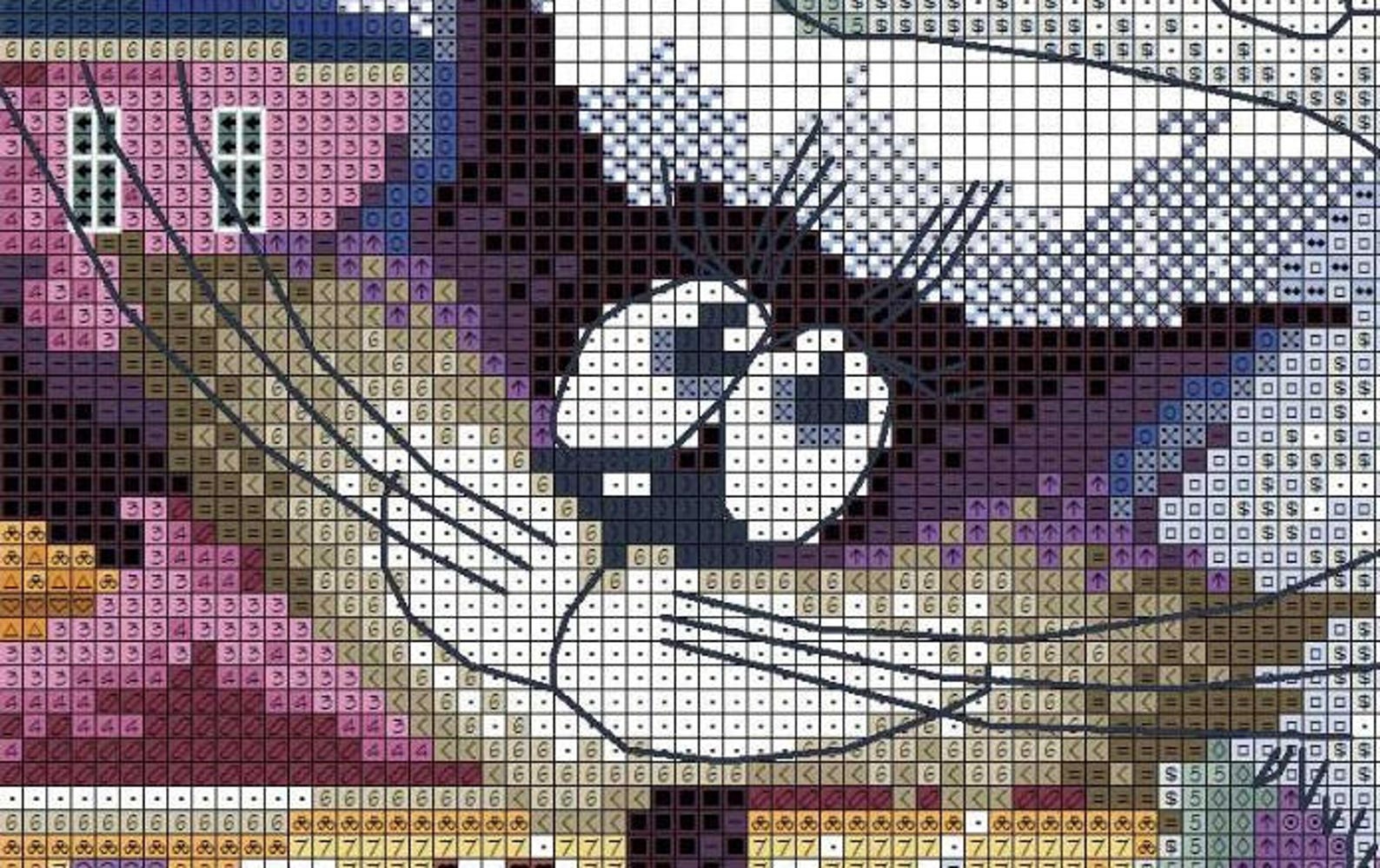 Two Funny Cats on House Roof Cross Stitch Pattern – Whimsical Cat ...