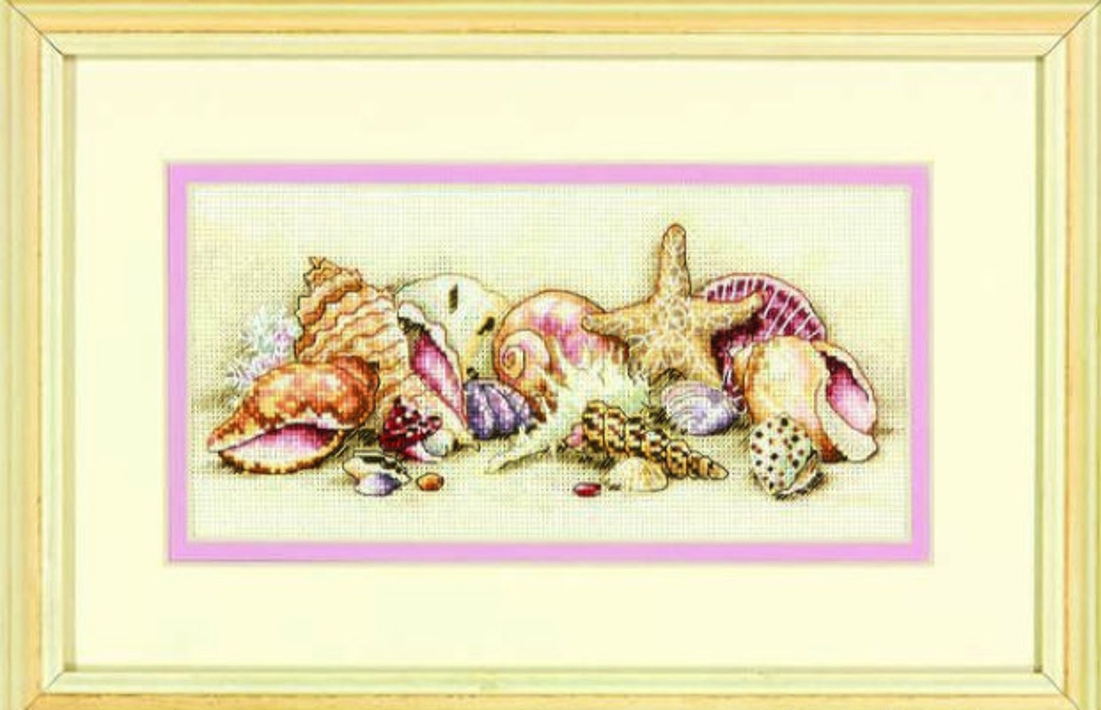 Seashell Treasures Stars Cross Stitch Pattern Instant PDF - Etsy