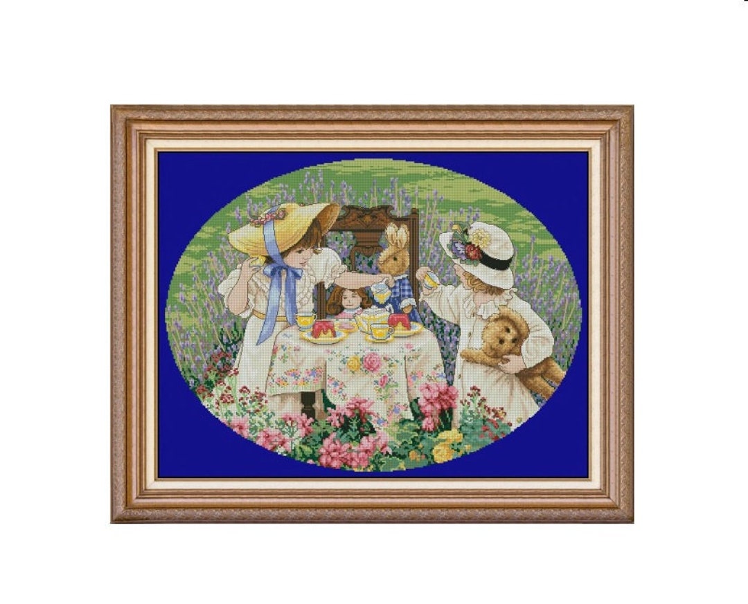 Afternoon Tea Cross Stitch Pattern Instant PDF Download - Etsy