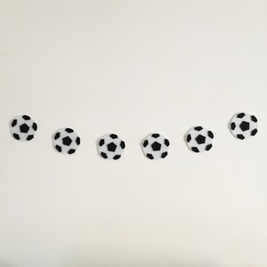 Soccer Ball Felt Garland Sports Banner Boys Bedroom Athletics Nursery ...