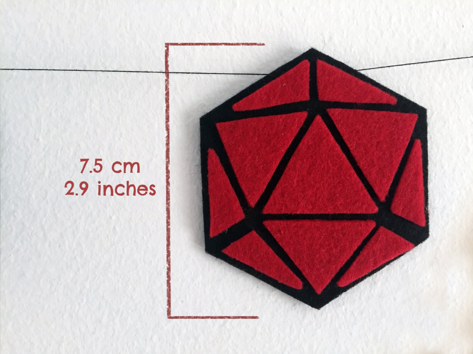 Dice Felt Garland D20 Critical Role Fail or Hit Tabletop Decor - Etsy