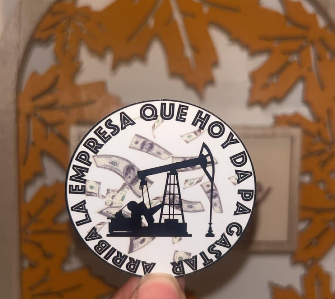 Arriba La Empresa Oil Rig Hard Hat Sticker - Etsy