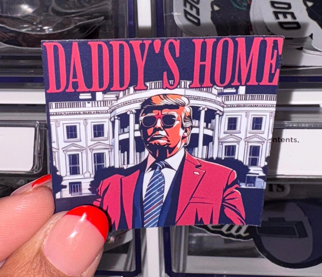 Daddy's Home Trump Hard Hat Sticker - Etsy