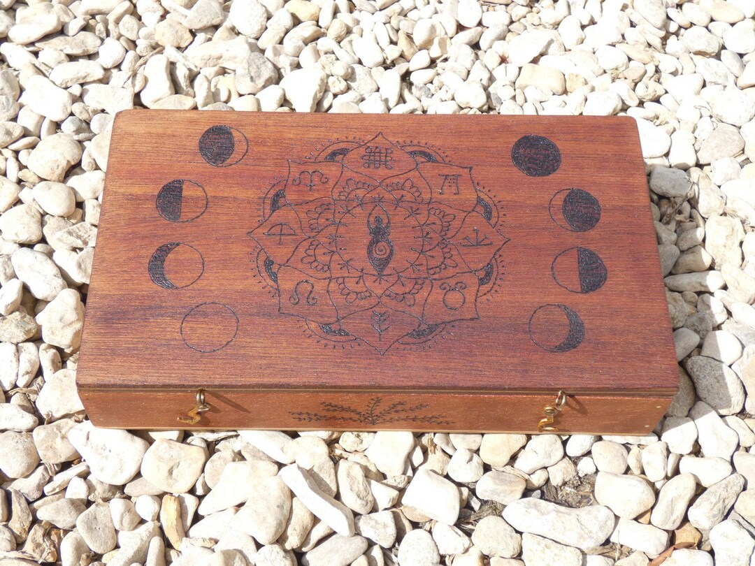 Spring Sale 25% OFF Wooden Altar Box With Goddess, Wheel of the Year ...