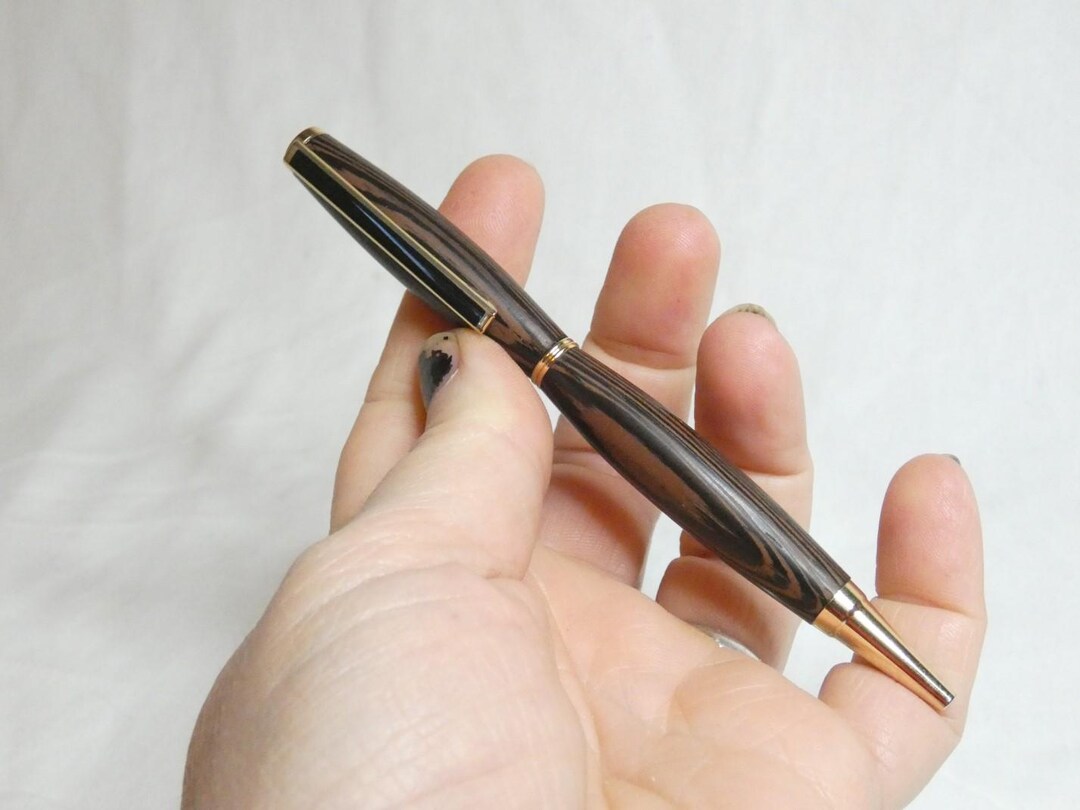Zebrano / Zebra Wood Twist Pen for Journal Writing, Spells Etc... - Etsy