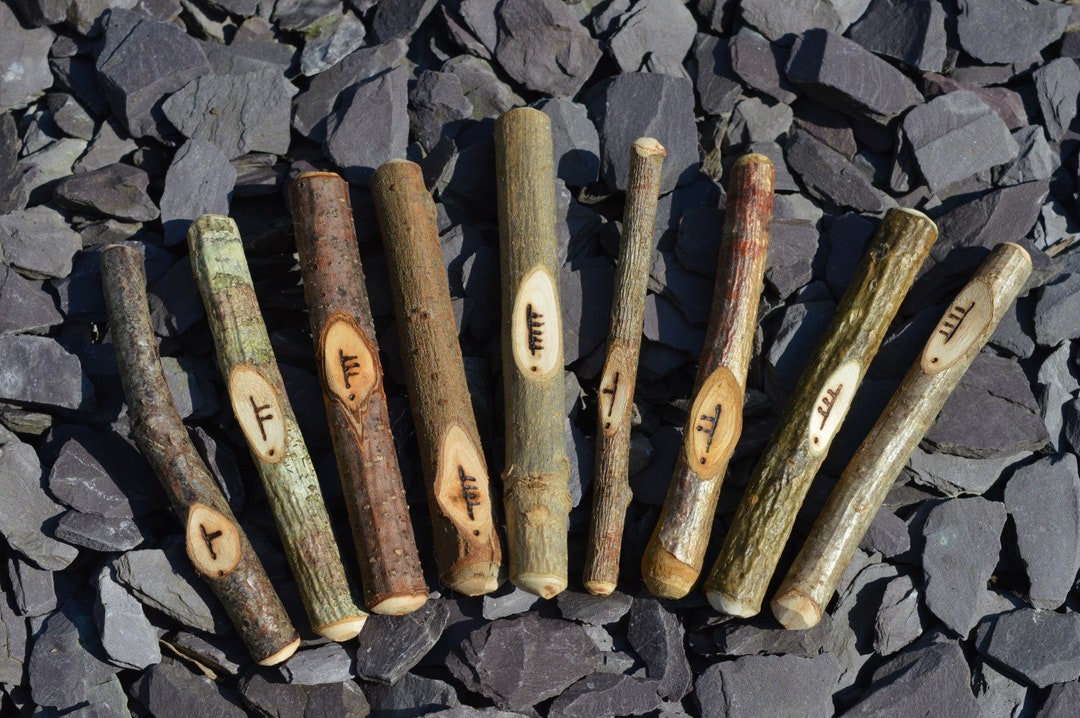 Celtic Ogham Wood Staves Bael Fires Set of 9 Sacred Woods - Etsy
