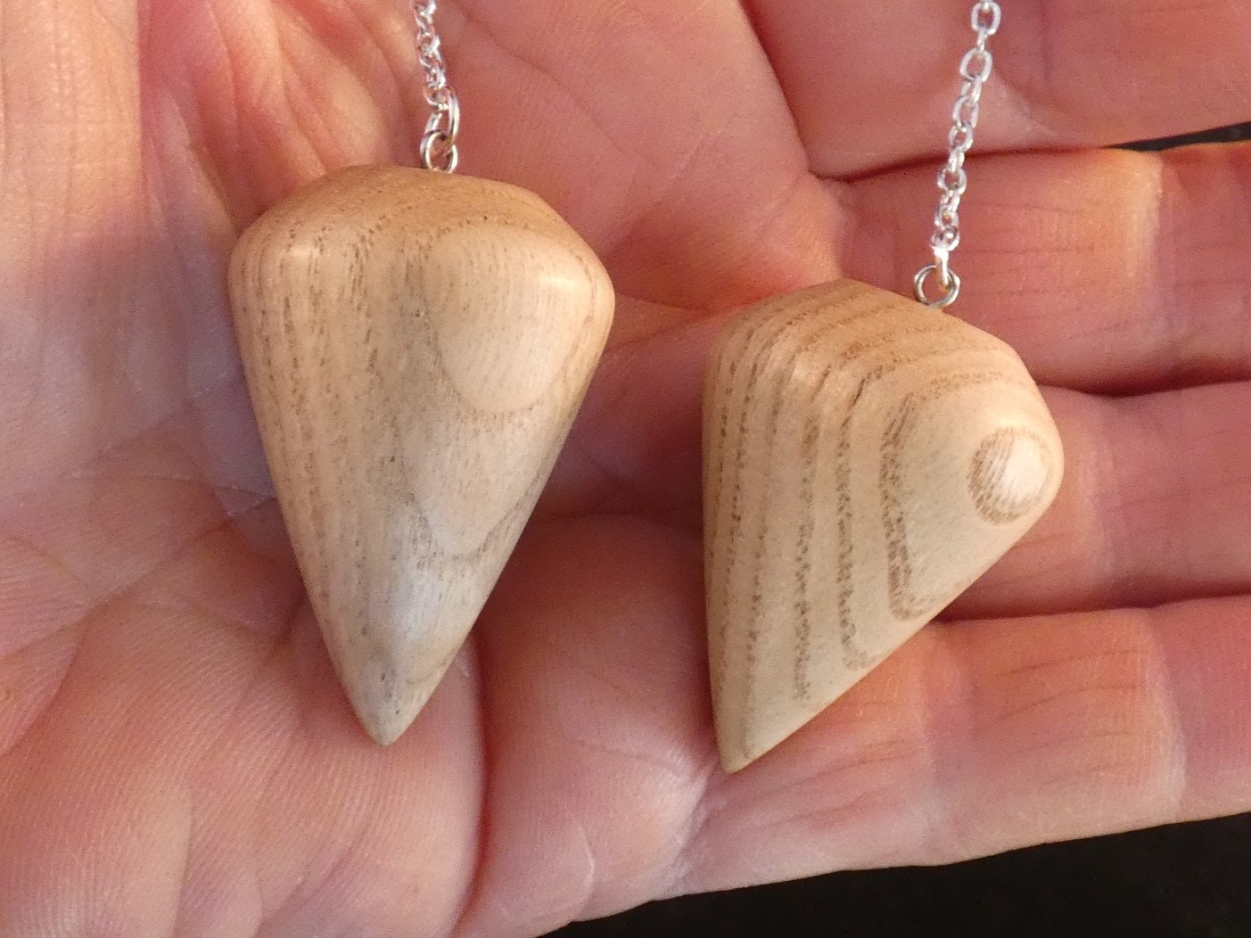 Wooden Dowsing Pendulum English Ash Wood Handturned With Your - Etsy UK