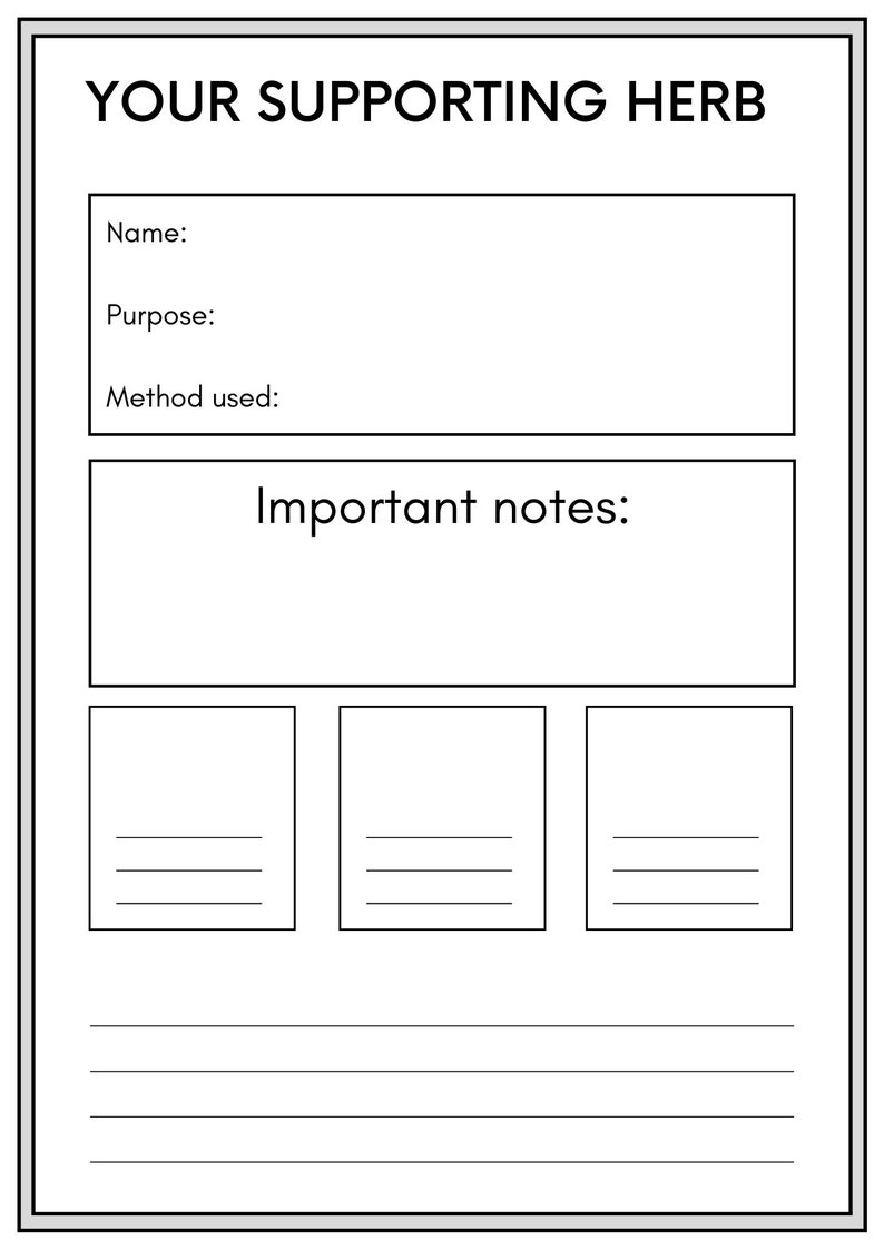 Herbs and Your Health Workbook - Self Study Guide - Etsy