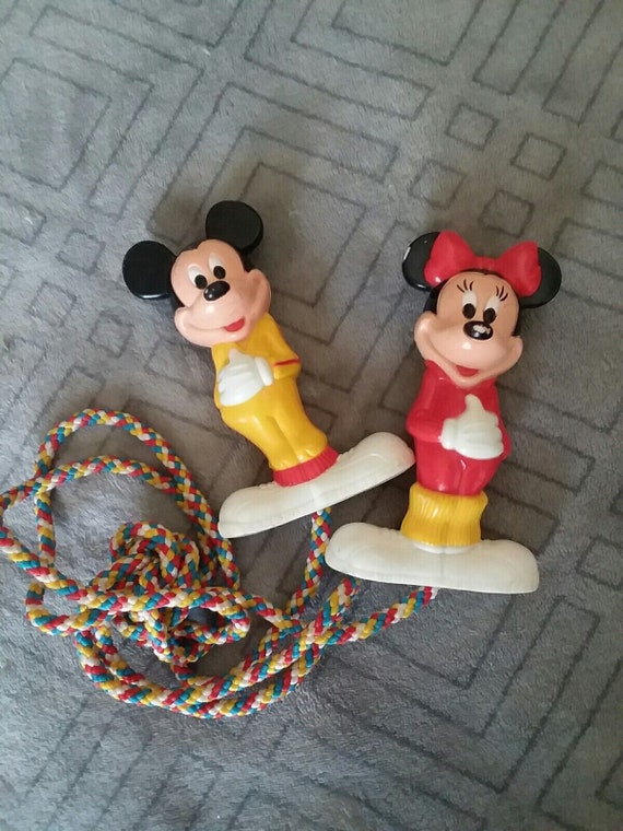 VTG Disney Mickey & Minnie Mouse Jump Rope Figural Handles by - Etsy