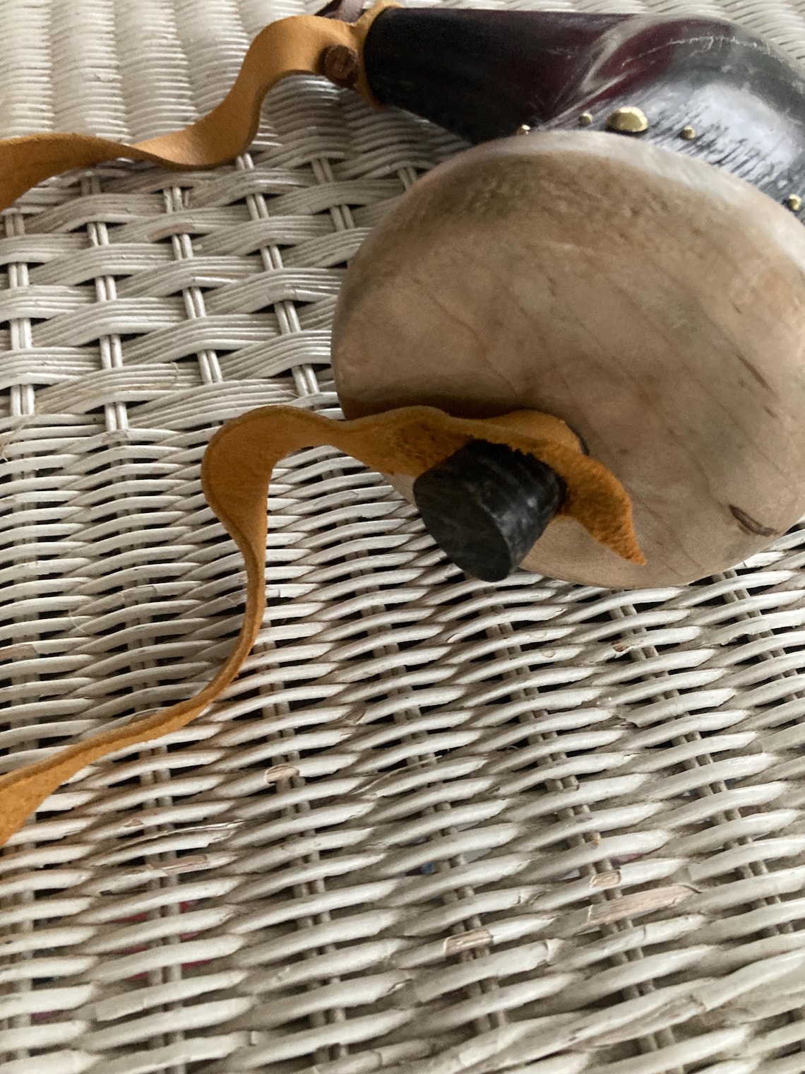 Powder Horn Bison (buffalo) With Horn Base Plug - Etsy