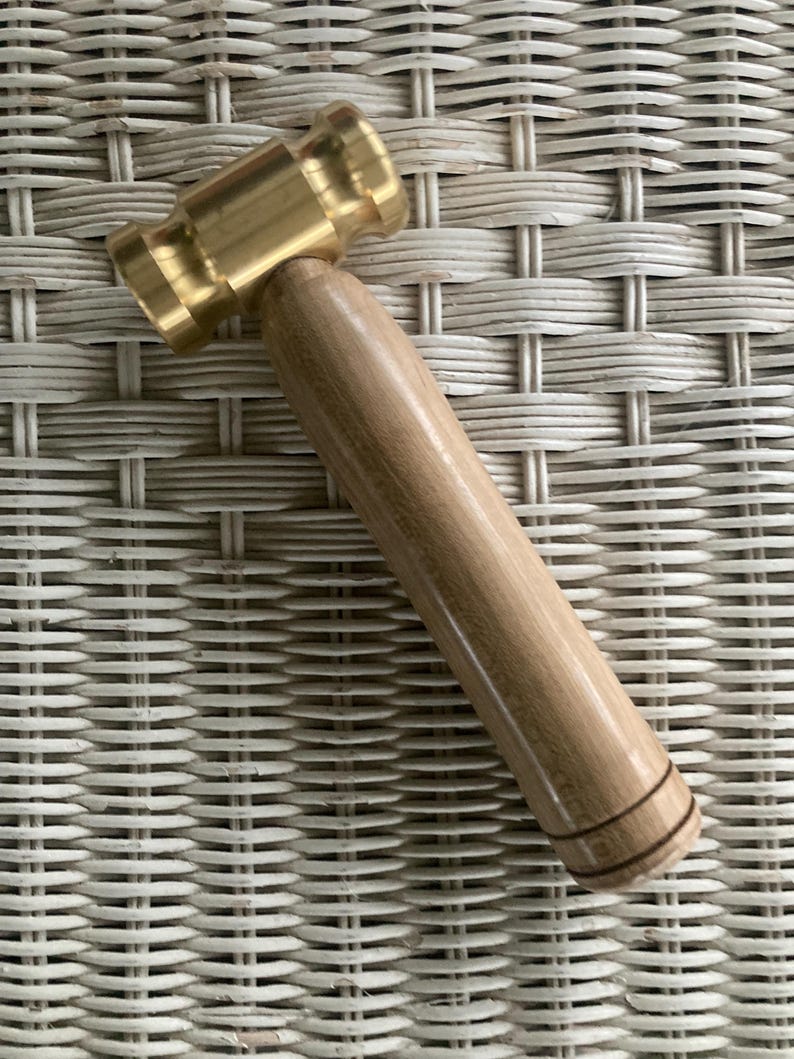 Brass Hammer for Craftwork With Maple Handle - Etsy