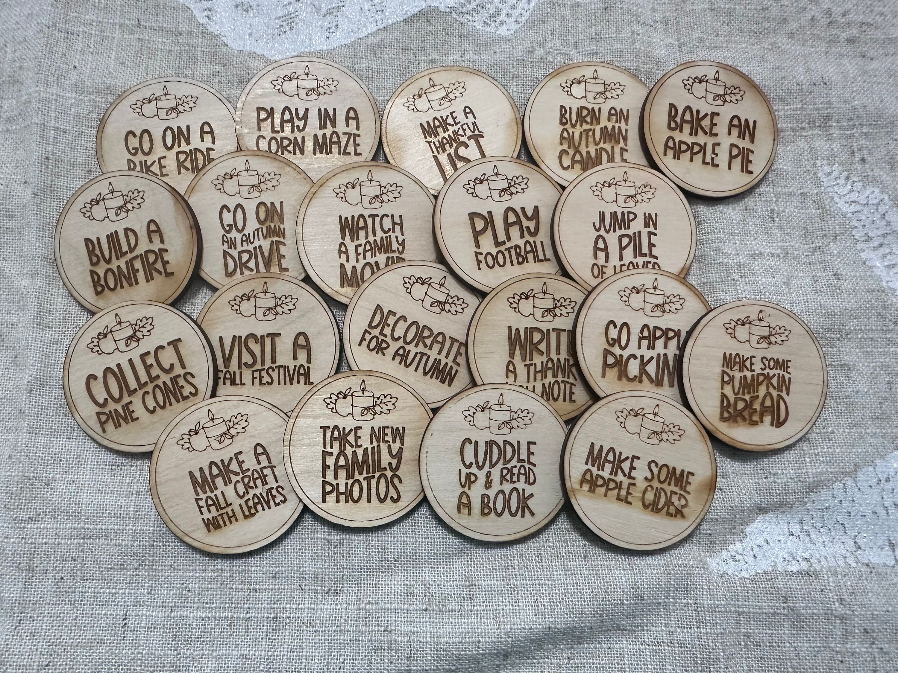 20 Fall Tokens, Things to Do, Fall Family Time, Fall/thanksgiving ...