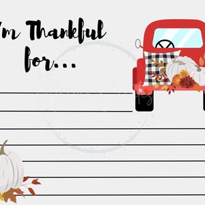 Printable Thankful Card Thanksgiving Dinner Friendsgiving Printable Art ...