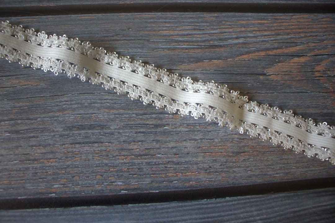 1" Elastic With Eyelet Edging- Red or White - Etsy