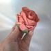 Large Foam Rose Buds With Stems: Peach, Dusty Rose, Blush, Burgundy ...