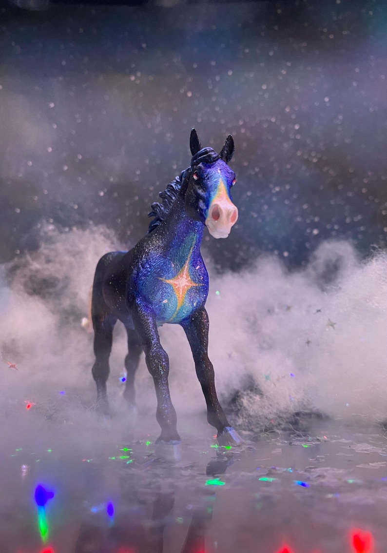 Galacticus the Horse - Custom Painted Figure - Etsy