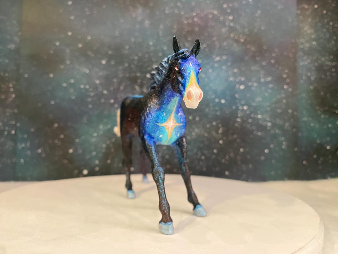 Galacticus the Horse - Custom Painted Figure - Etsy