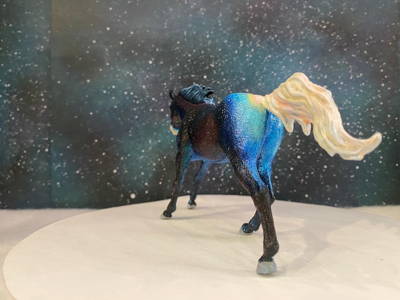Galacticus the Horse - Custom Painted Figure - Etsy