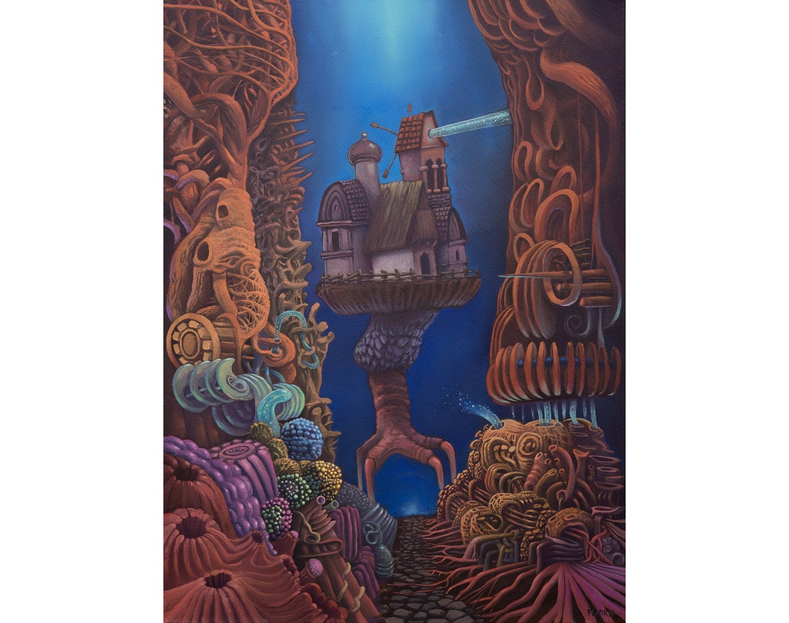 Surreal Ritual Painting. Struggle of Old Gods. Oil on Canvas - Etsy