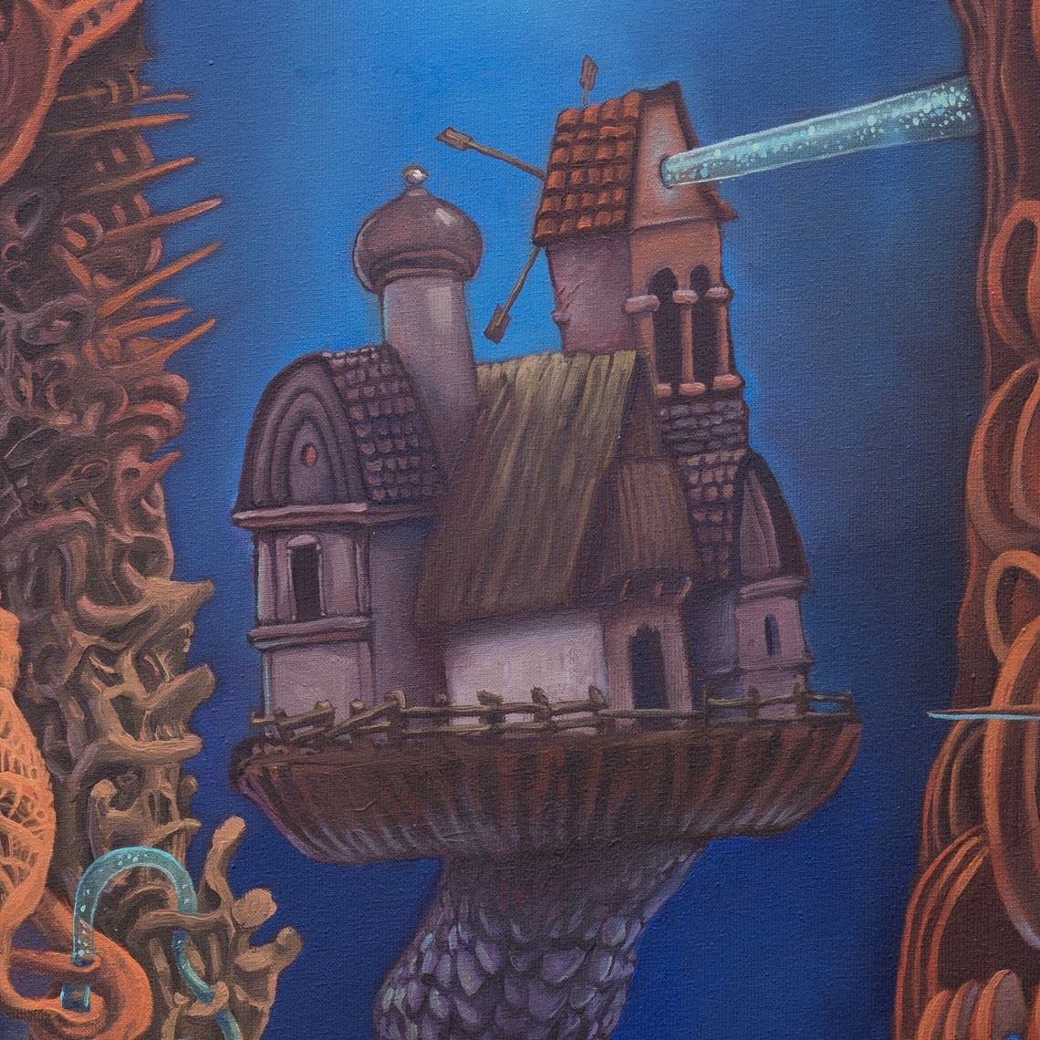 Surreal Ritual Painting. Struggle of Old Gods. Oil on Canvas - Etsy