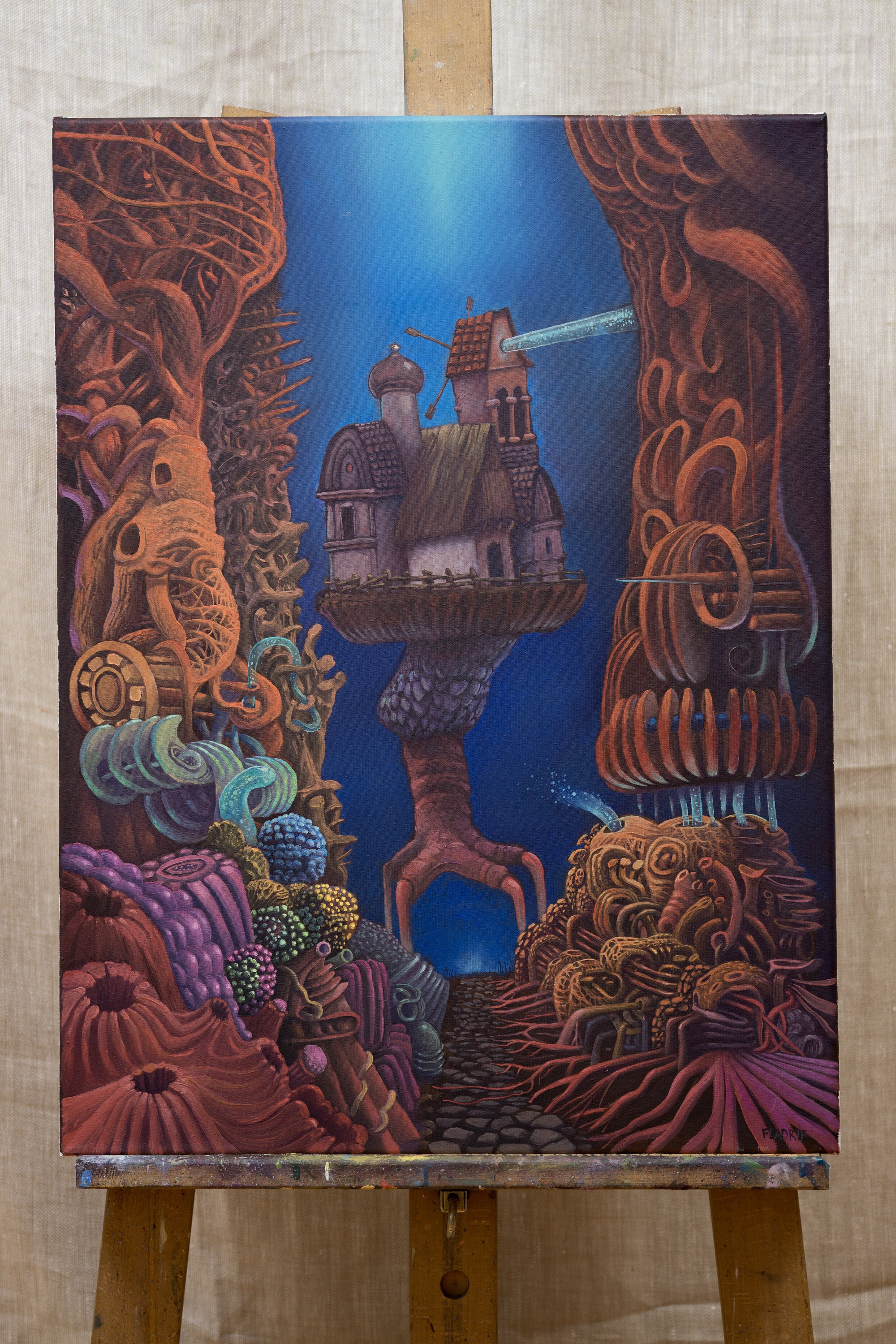 Surreal Ritual Painting. Struggle of Old Gods. Oil on Canvas - Etsy