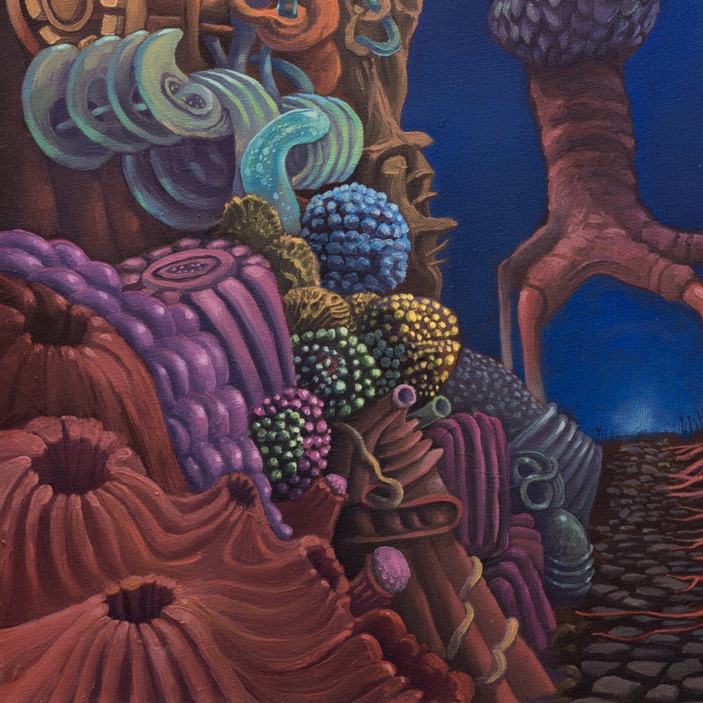Surreal Ritual Painting. Struggle of Old Gods. Oil on Canvas - Etsy