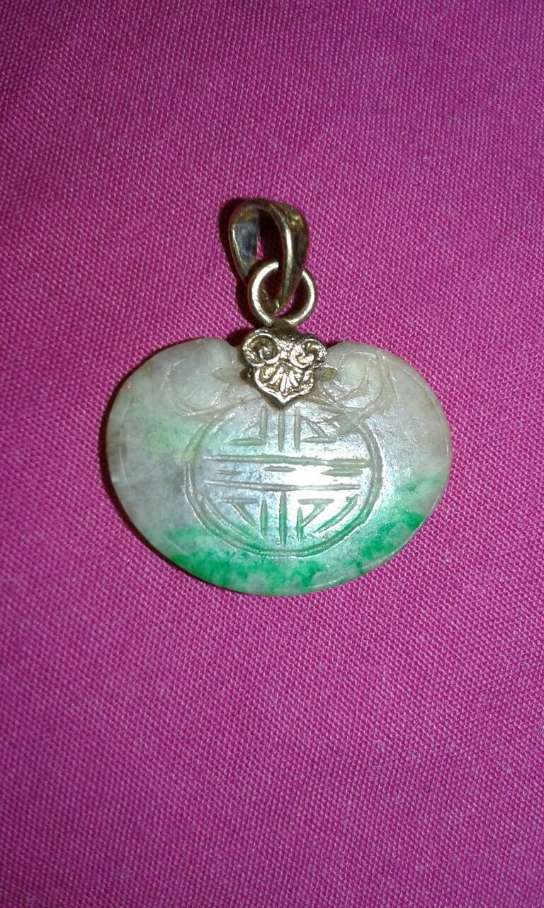 Art Nouveau antique Jadeite A Jade untreated gemstone solid | Etsy