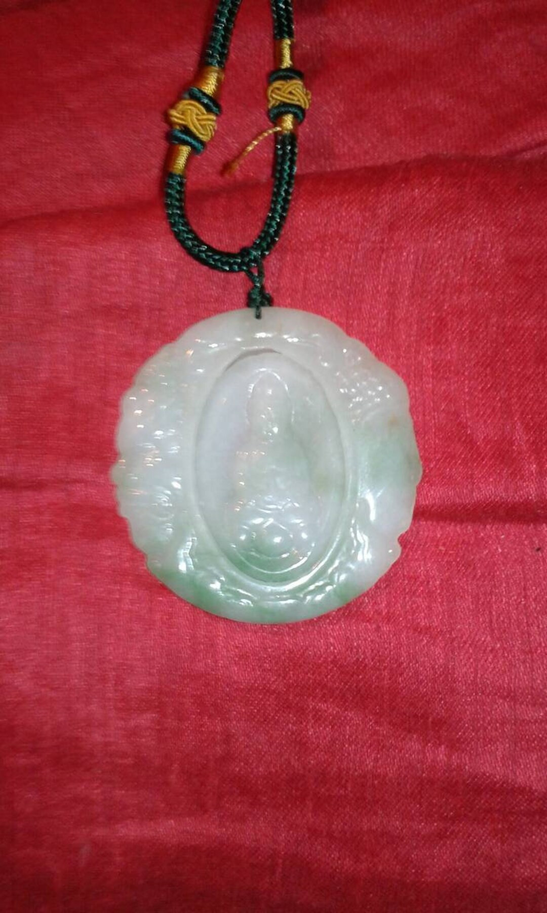 Moving Jadeite A Jade Double Sided Free Floating Middle Happy Angry ...