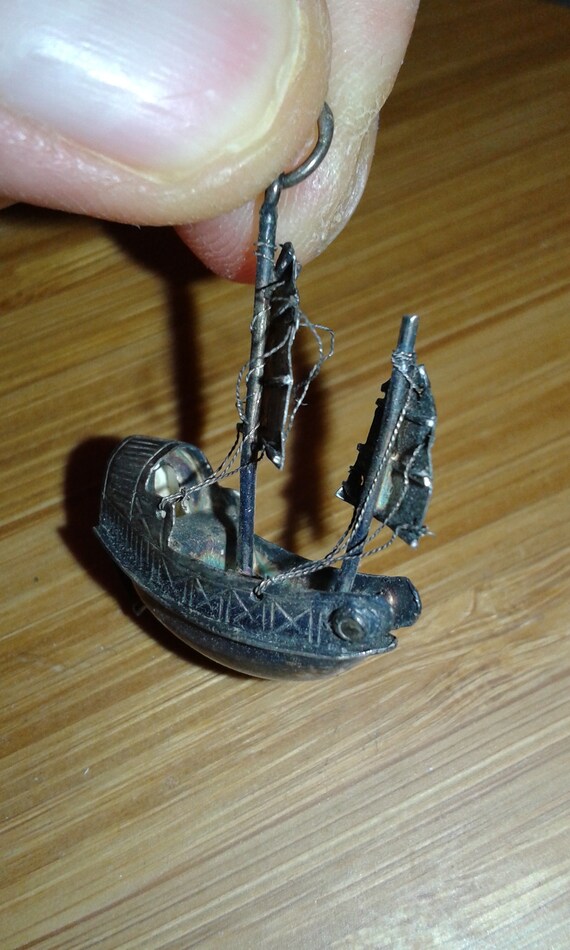 Antique Chinese solid silver handmade hand assembled … - Gem