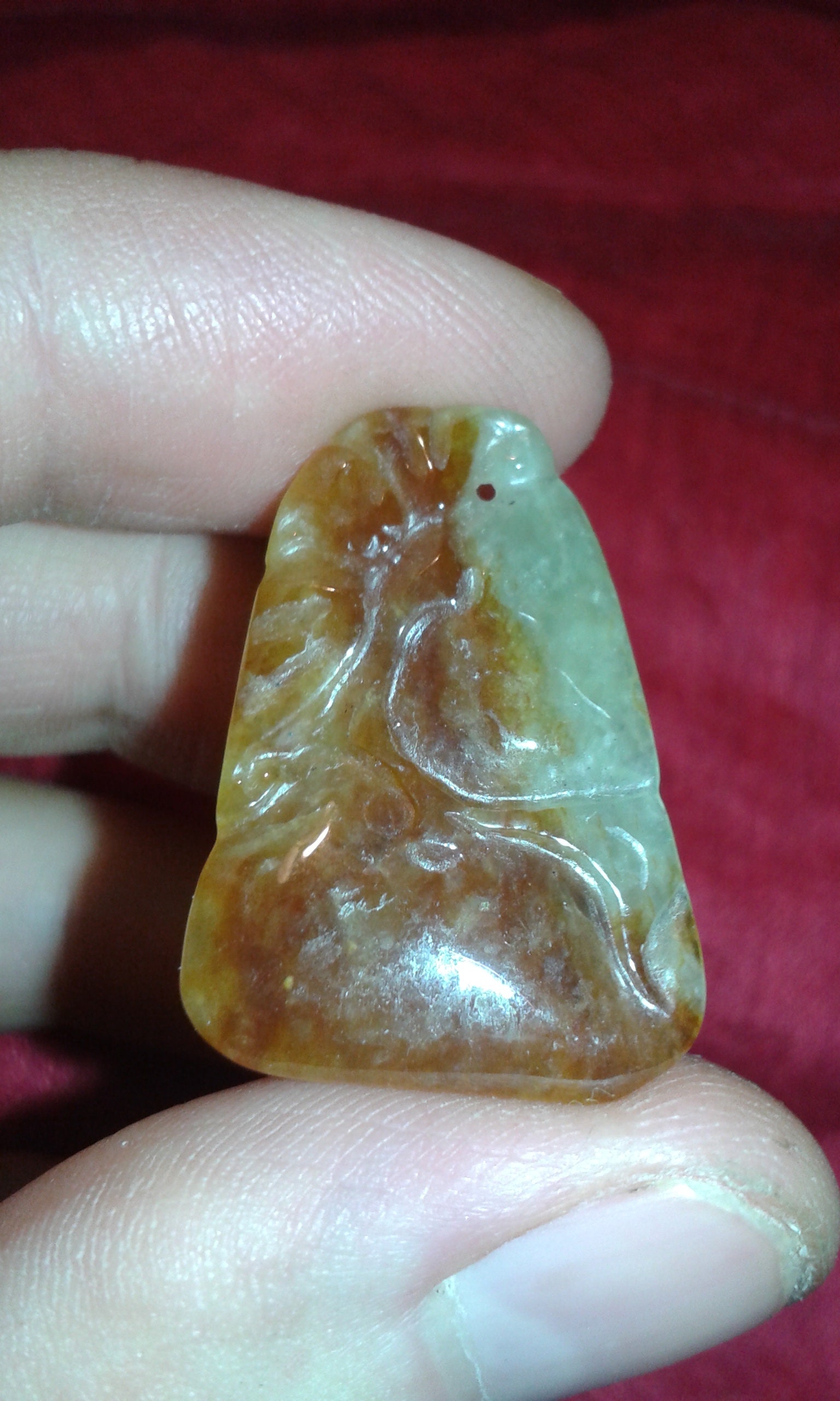 Untreated A Jadeite Jade Orange Brown Rich Mottled Fire Colour - Etsy UK