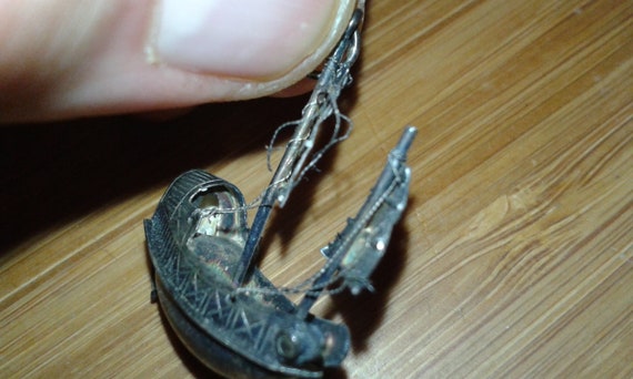 Antique Chinese solid silver handmade hand assembled … - Gem