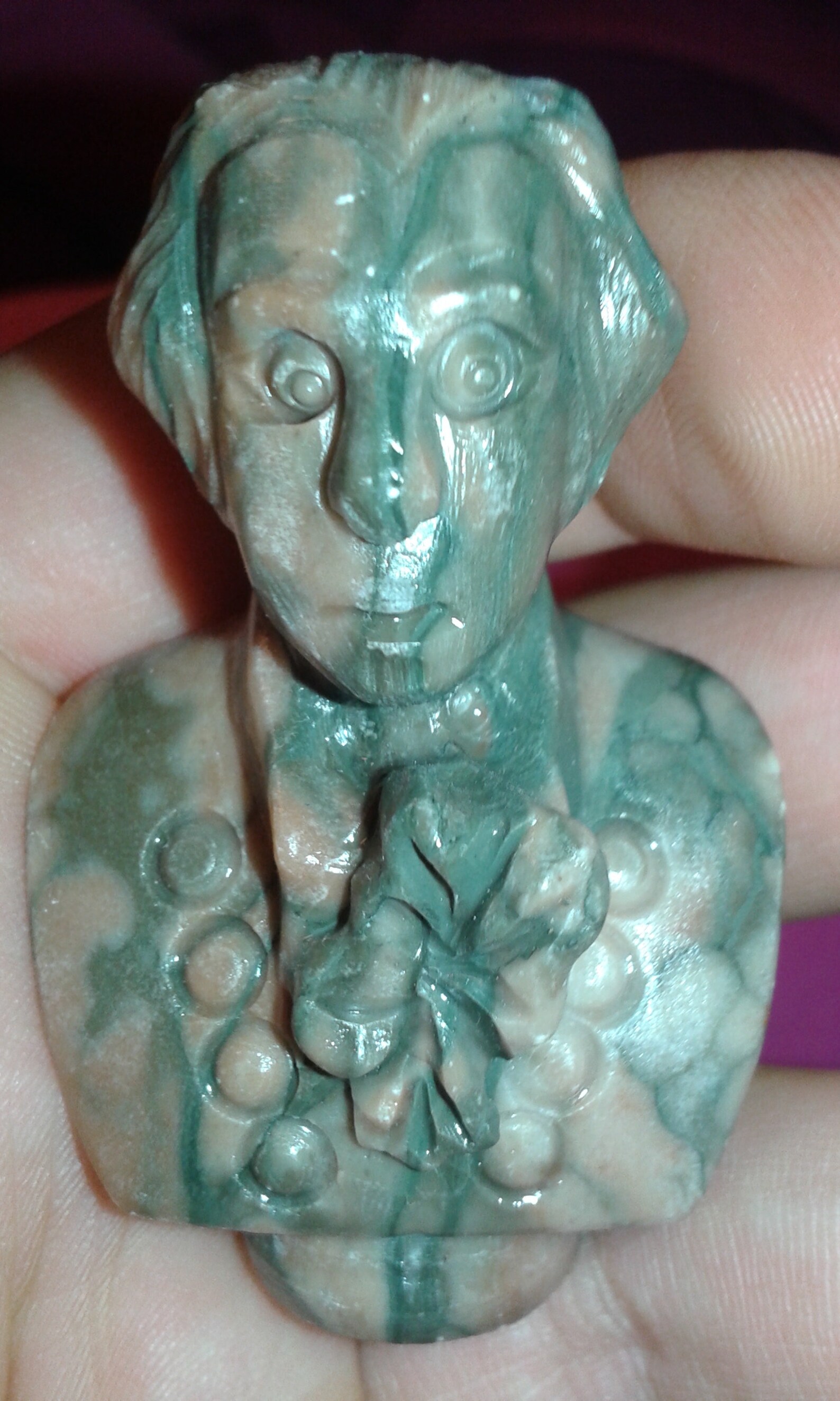 George Washington natural stone rock carving Earth mined | Etsy