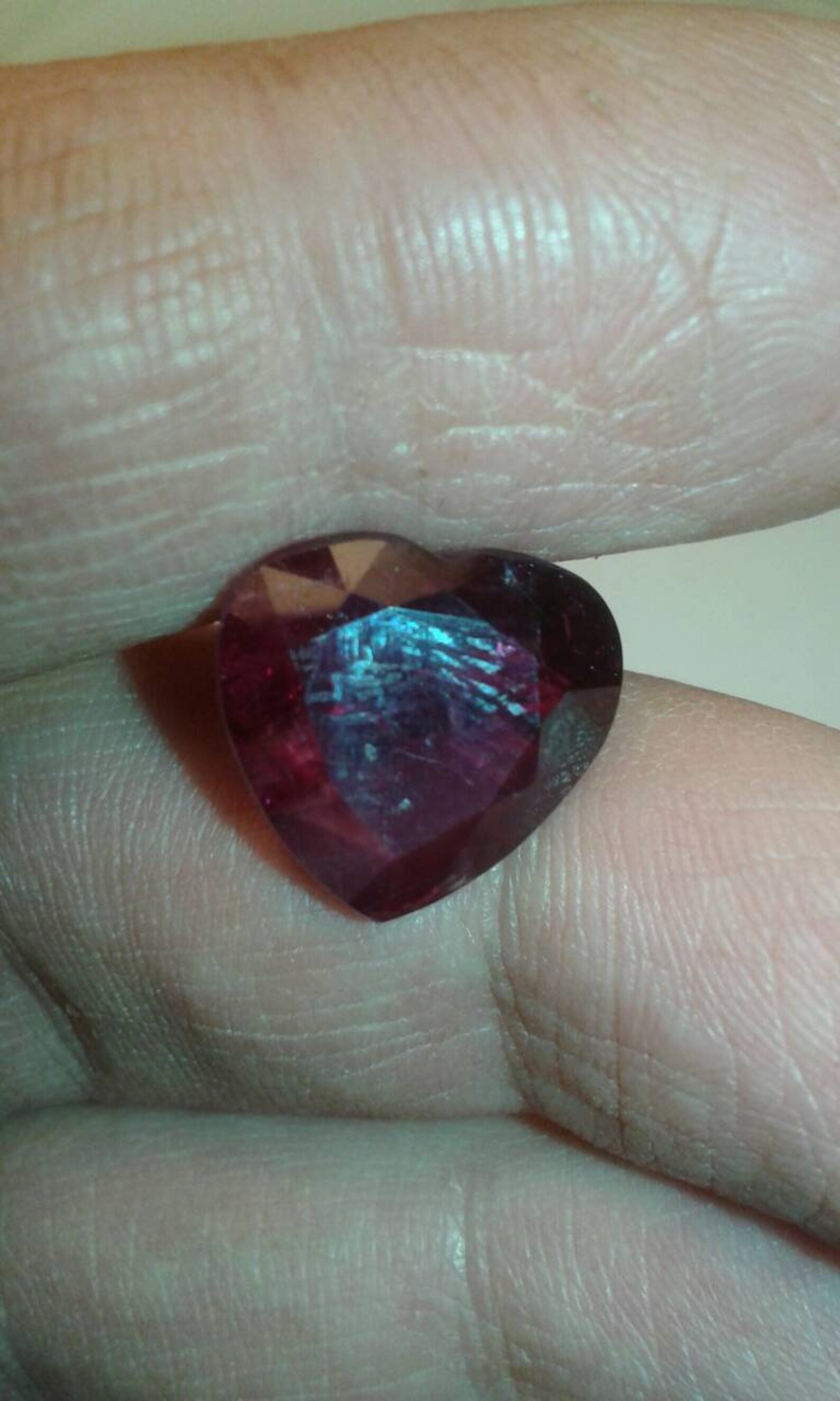 10.05ct Unheated Untreated Earth Mined African Ruby Red Sapphire Heart ...