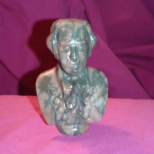 George Washington Natural Stone Rock Carving Earth Mined Material Bust ...