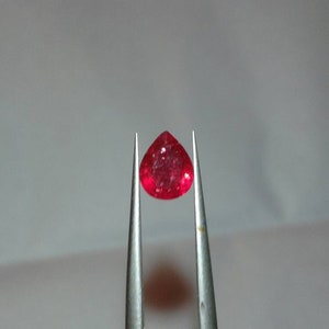 Untreated Earth Mined Unheated 0.80ct Pear Cut Ruby Loose - Etsy