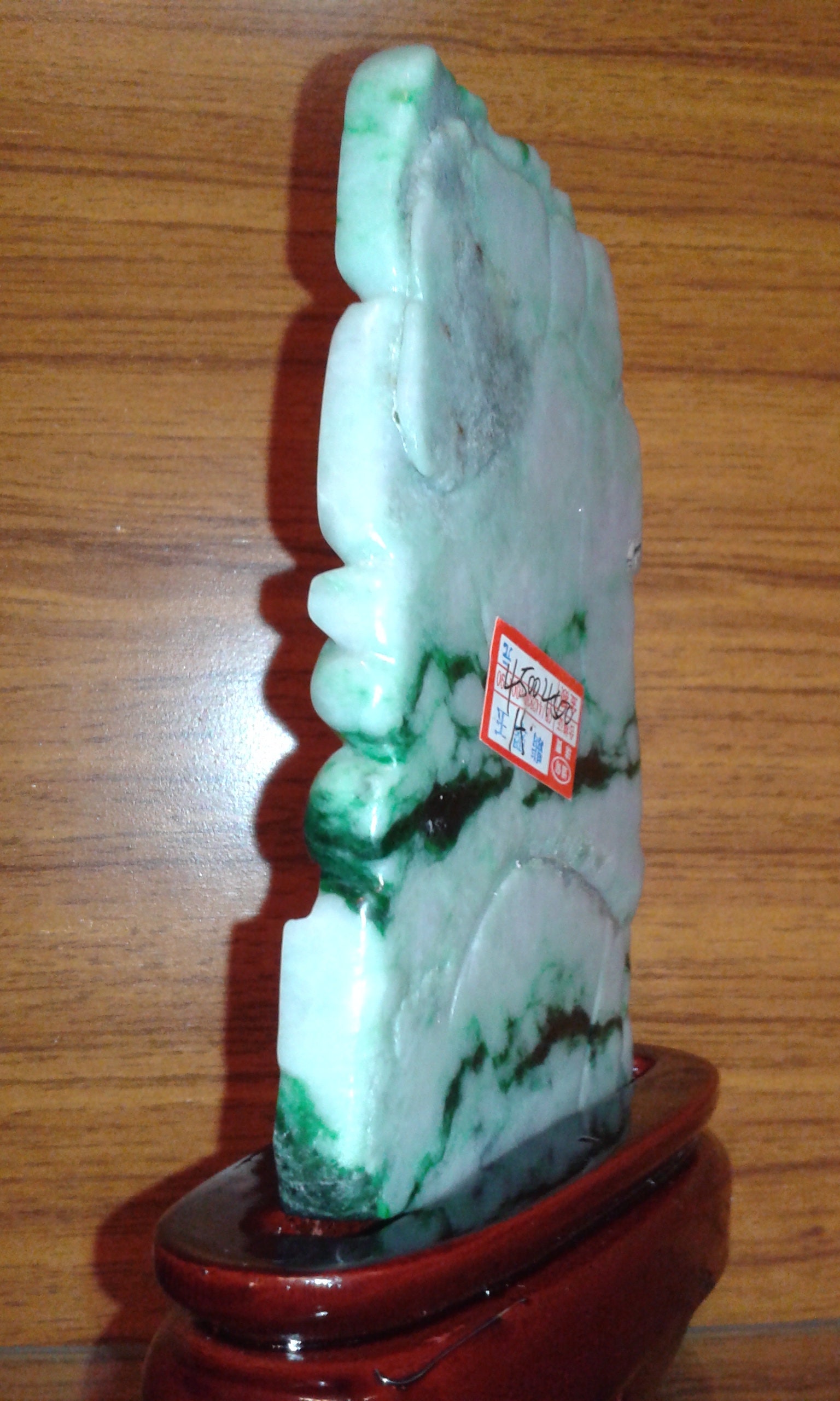 Jadeite (A) Jade Untreated Rock Buddha Handcarved Buddhist Ornamental ...